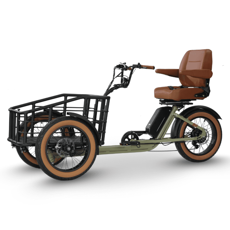 VMST4 Pro Fat Tire Electric Front Load Cargo Trike - Velomove